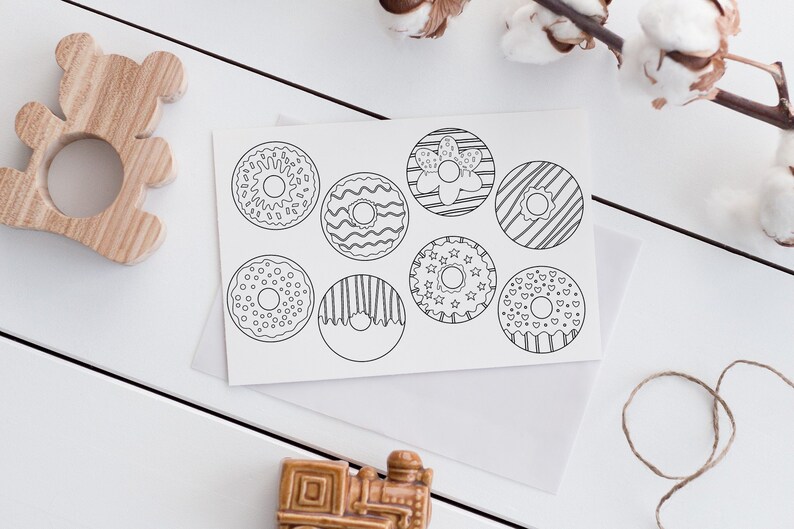 Bakery Coloring Page Bundle. Set of 2 Food Coloring Sheet. - Etsy