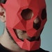 Papercraft Mask, Skull Mask for Halloween and Cosplay Party Lowpoly ...