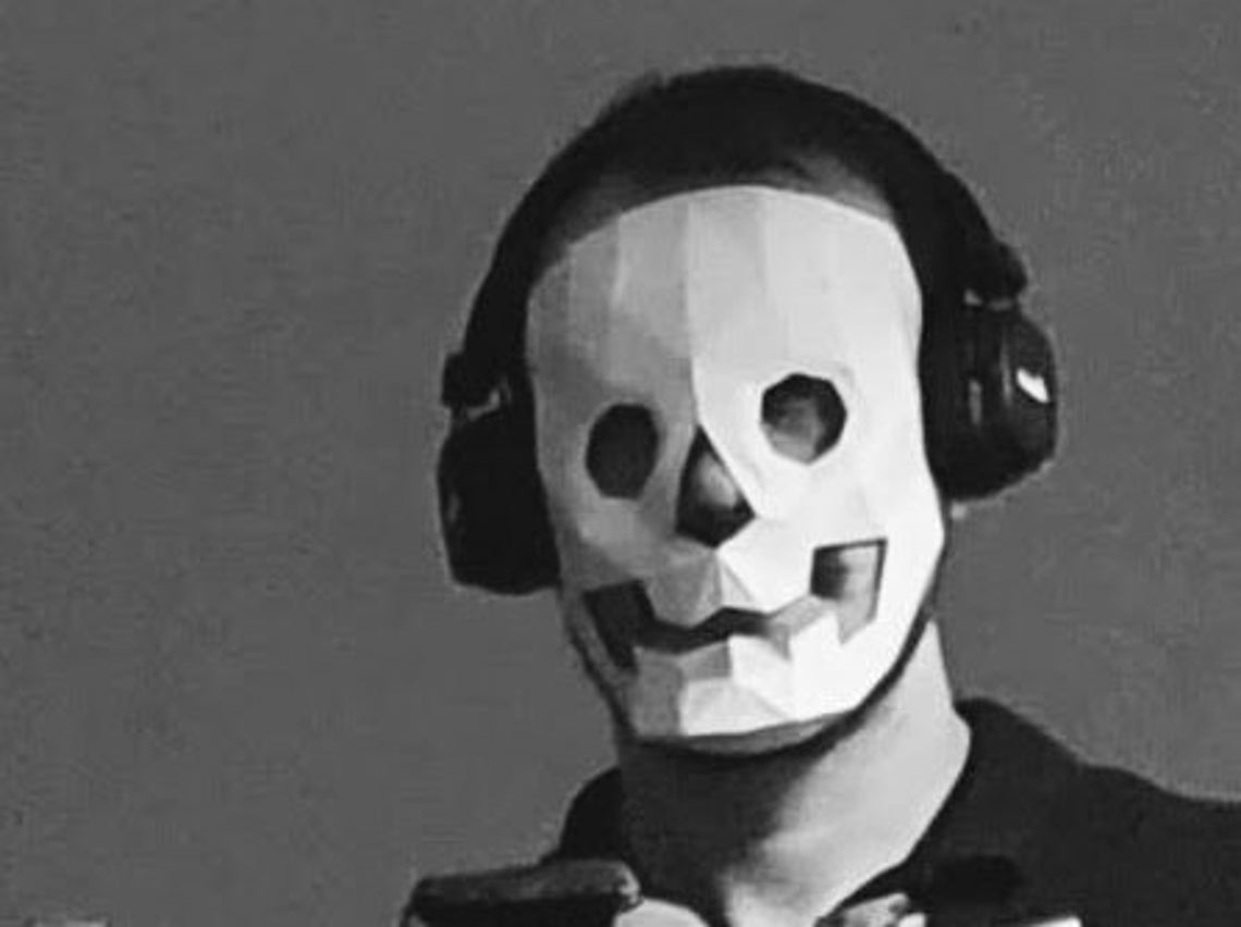 Papercraft Mask, Skull Mask for Halloween and Cosplay Party Lowpoly ...