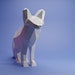 3D Papercraft Arctic Fox Template, Paper Decoration Low Poly Ornament ...