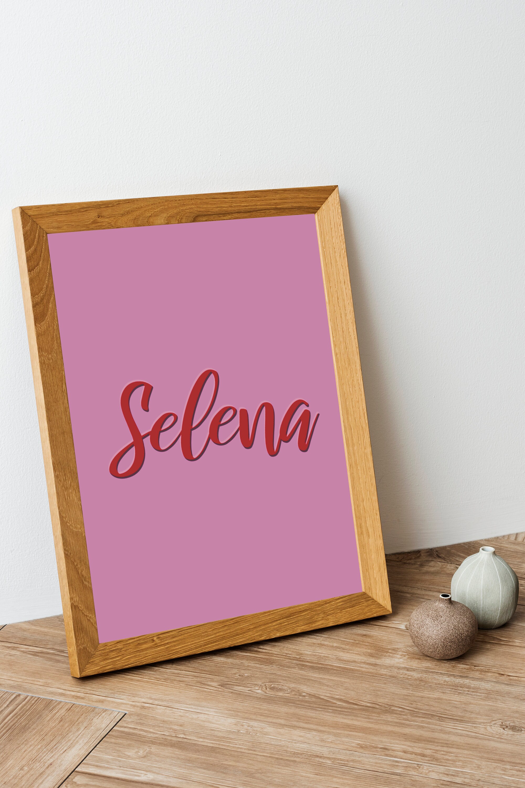 Selena Quintanilla Poster Selena Sign Pink Typography - Etsy
