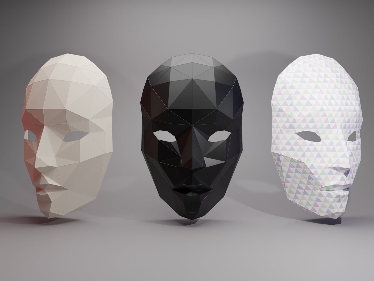 3d Papercraft Mask Venetian Face Pattern. Venice Mask Origami - Etsy