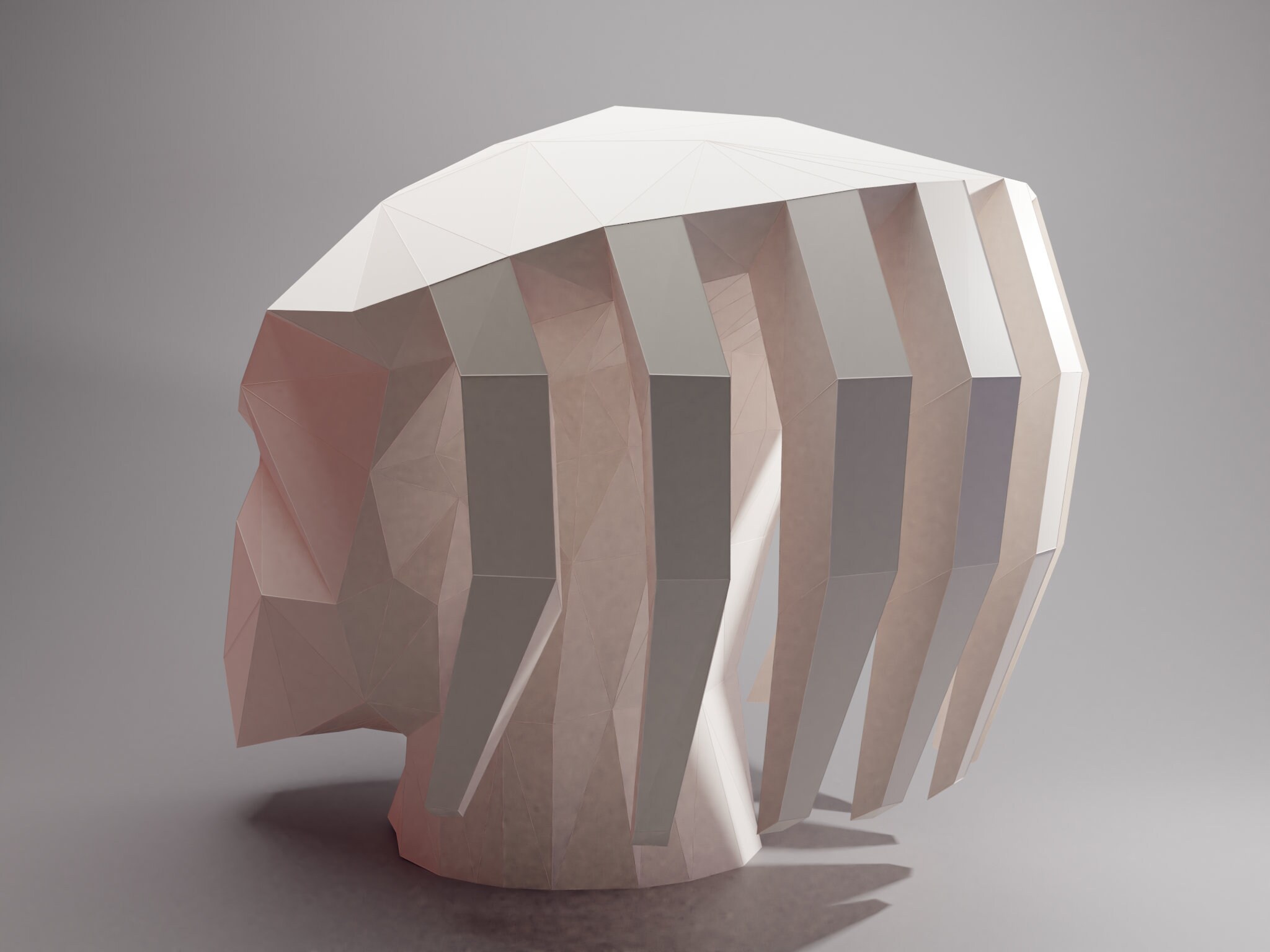 3d Predator Papercraft Trophy. Yautja Origami Full Face - Etsy