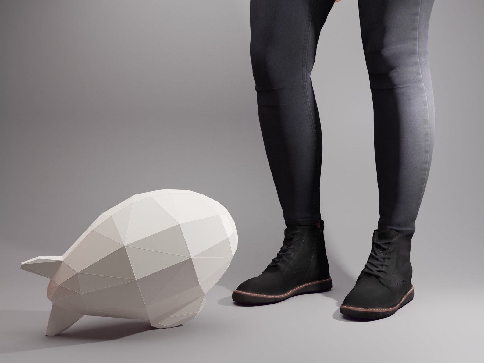 3d Papercraft Airship for Kids Room. Origami Aircraft Trophy for ...