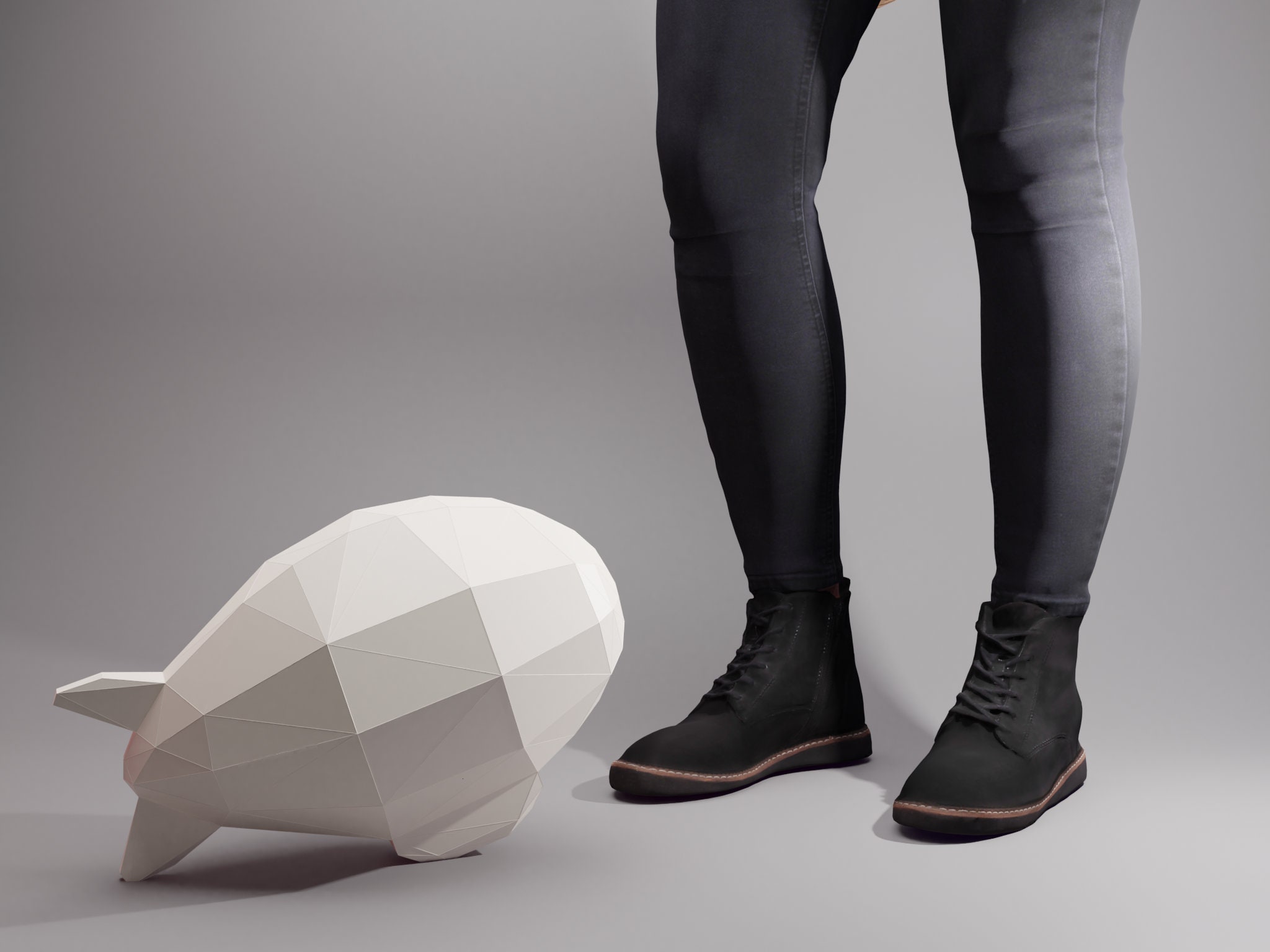 3d Papercraft Airship for Kids Room. Origami Aircraft Trophy for ...