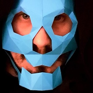 Papercraft Mask, Skull Mask for Halloween and Cosplay Party | Lowpoly ...