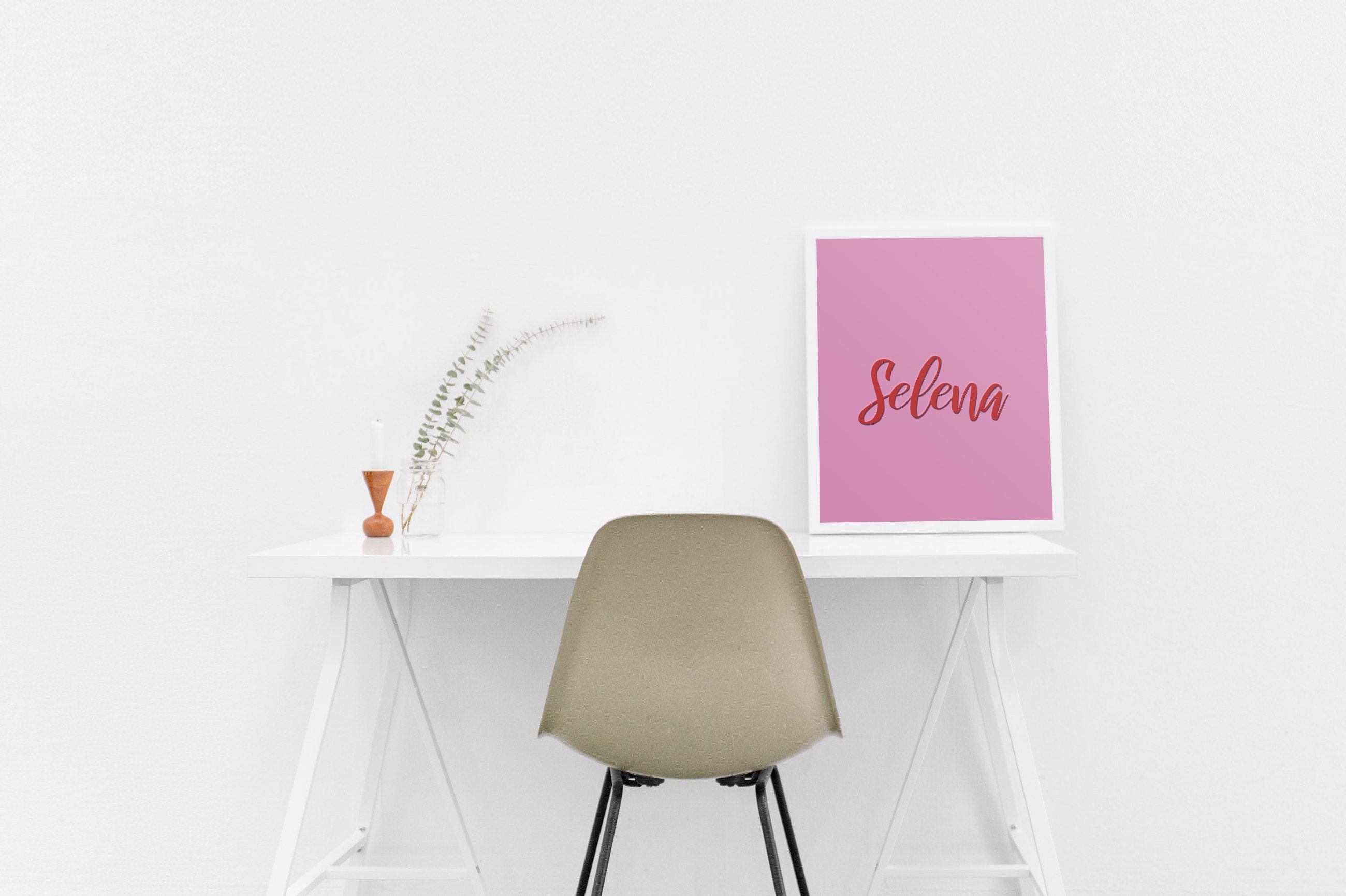 Selena Quintanilla Poster Selena Sign Pink Typography - Etsy