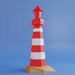 3D Papercraft Lighthouse Model Pattern: the Perfect DIY Project for ...