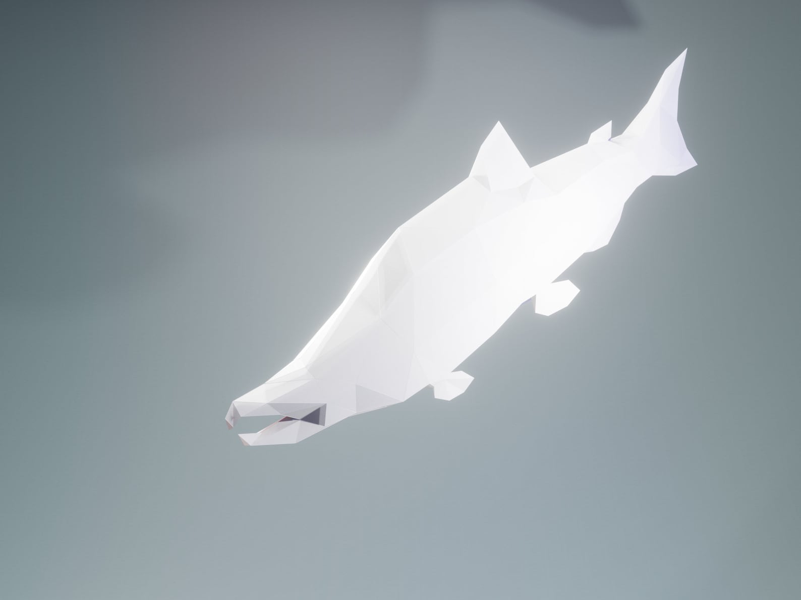 3D Papercraft Salmon Fish Trophy Alaska Sockeye Paper Home - Etsy