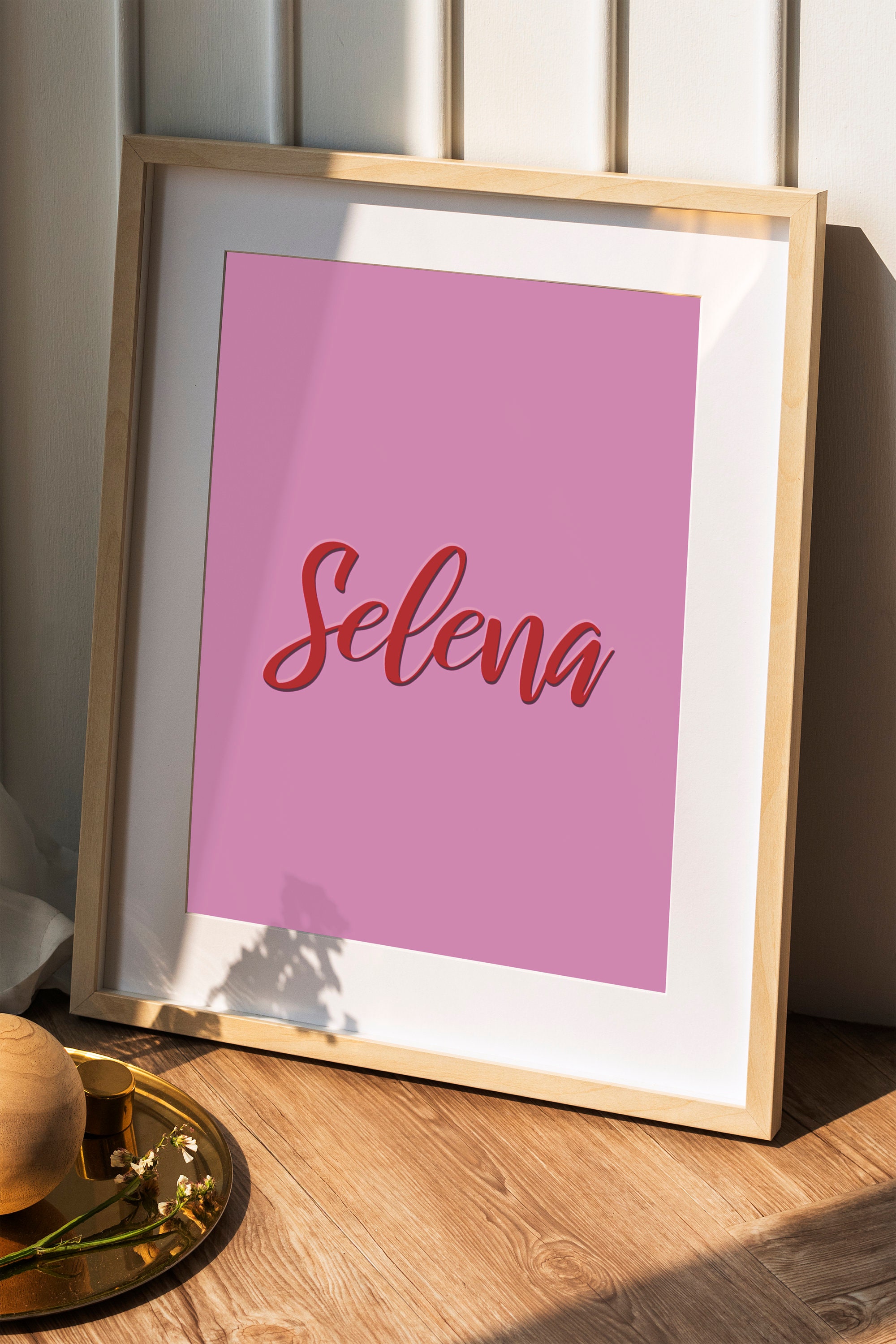 Selena Quintanilla Poster Selena Sign Pink Typography - Etsy