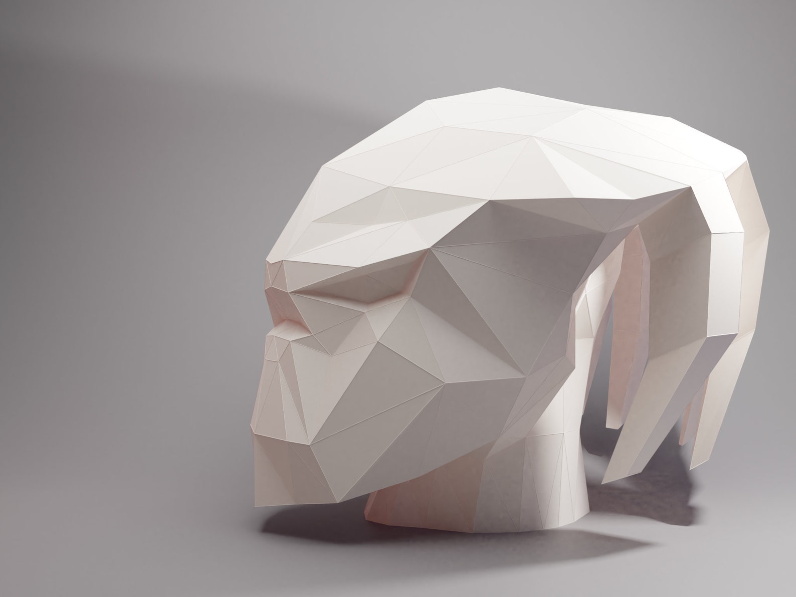 3d Predator Papercraft Trophy. Yautja Origami Full Face - Etsy