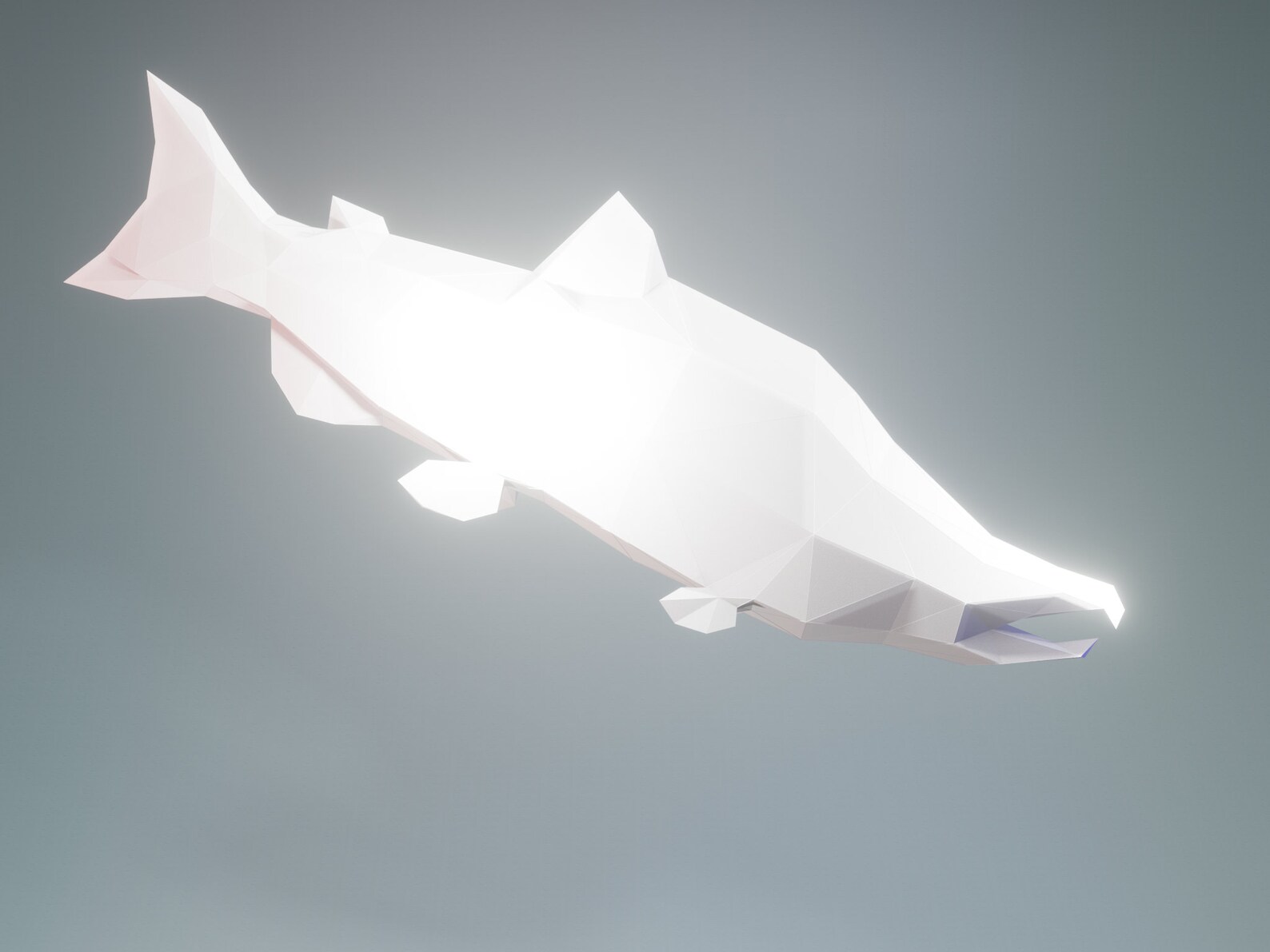 3D Papercraft Salmon Fish Trophy Alaska Sockeye Paper Home - Etsy