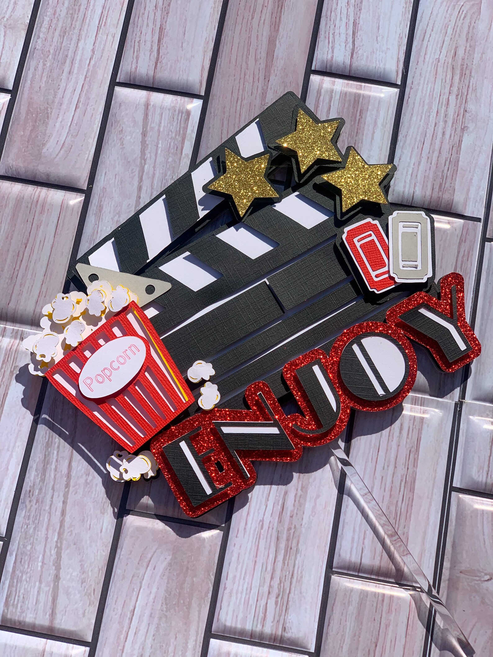 Movie Star Hollywood Theme Cake Topper Center Piece | Etsy