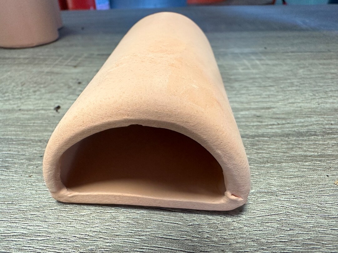 Handmade Half-moon Shaped Pleco Breeding Cave - Aquarium Safe Clay ...