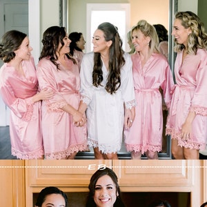 Dusty Blue, Powder Blue Bridesmaid Robes, Bridesmaid Proposal, Flower ...