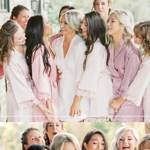 Dusty Blue, Powder Blue Bridesmaid Robes, Bridesmaid Proposal, Flower ...