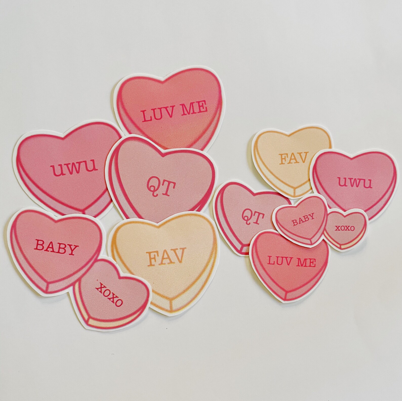 Candy Heart Sticker - Etsy