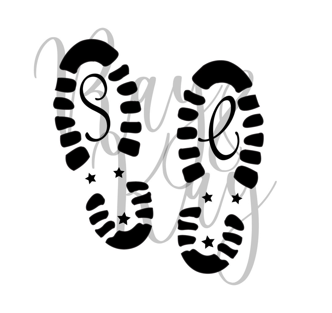 Huella de Santa Claus Kris Kringle Santa print Navidad SVG/PNG/JPG ...
