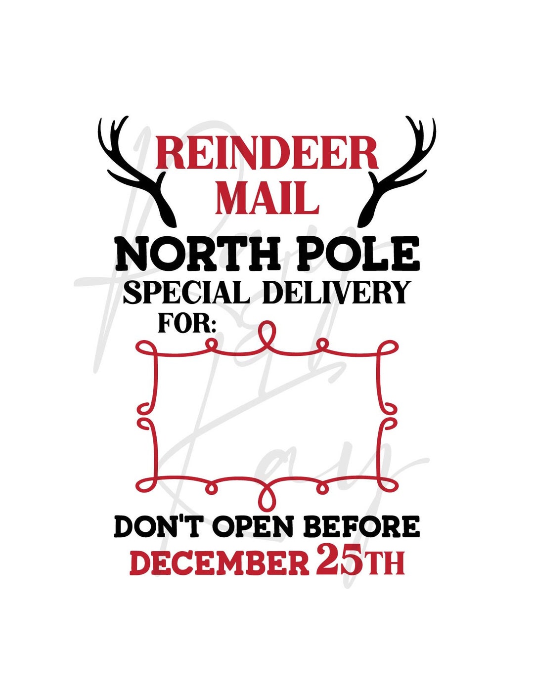 Reindeer Mail - Santa Sack - Christmas Delivery - SVG/PNG/JPG - Etsy