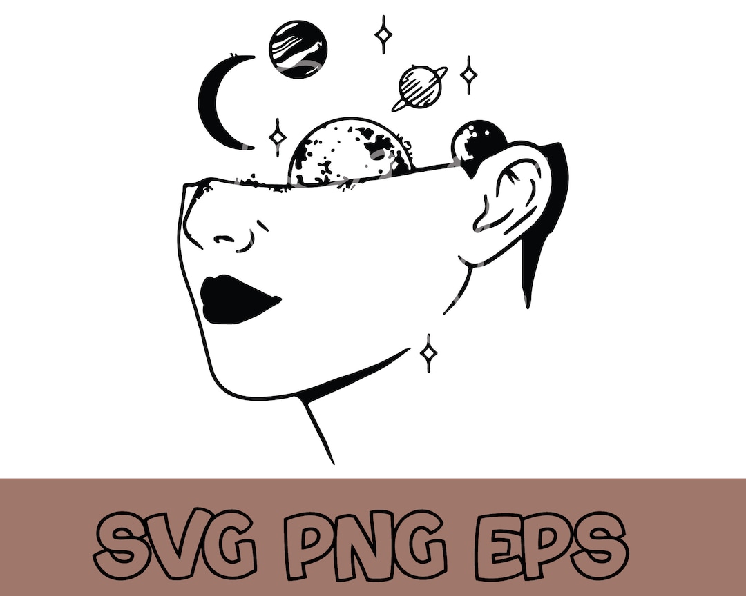 Face Art - Planets - Artistic - SVG/PNG/EPS - Etsy