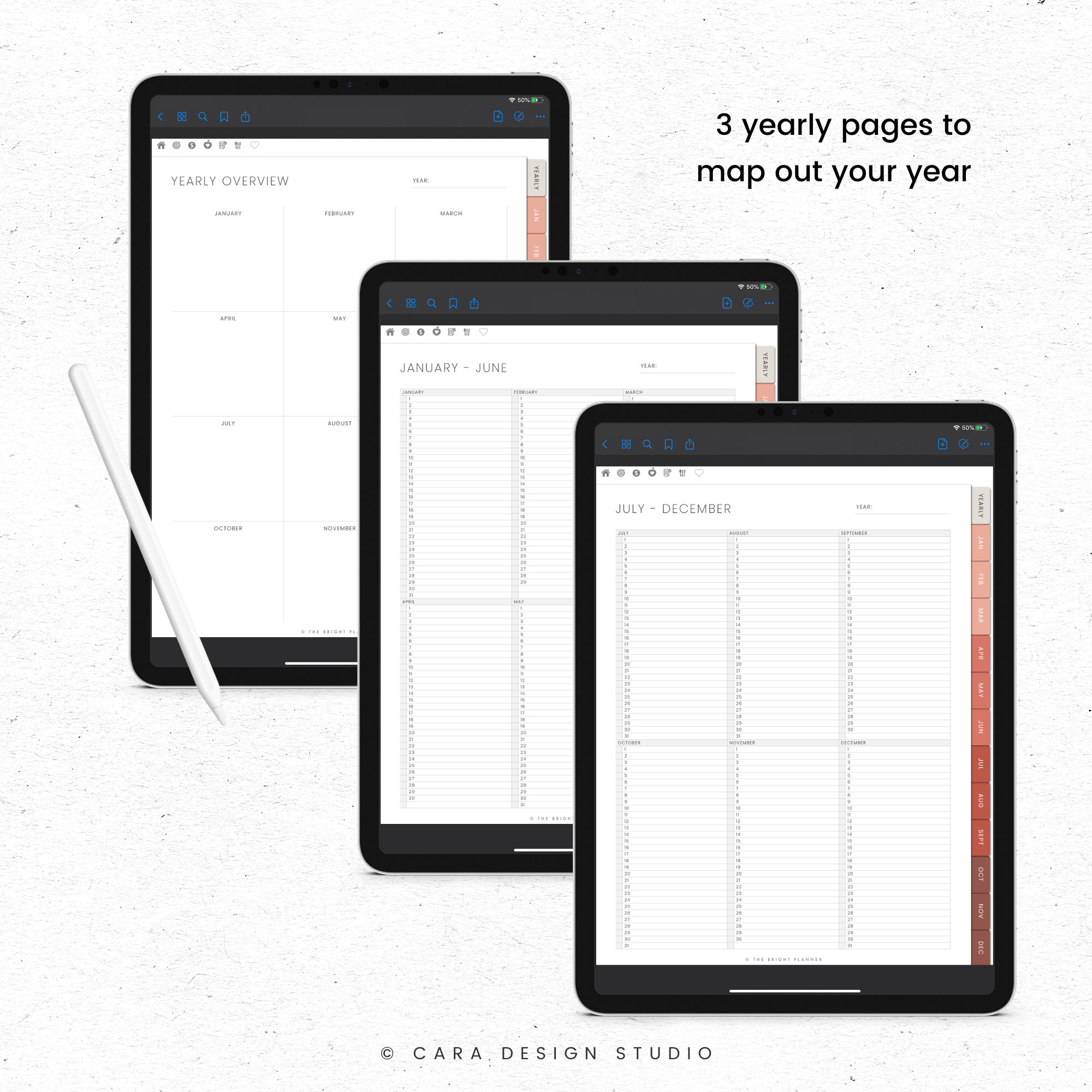 Undated Digital Planner Goodnotes Ipad Planner Minimalist - Etsy