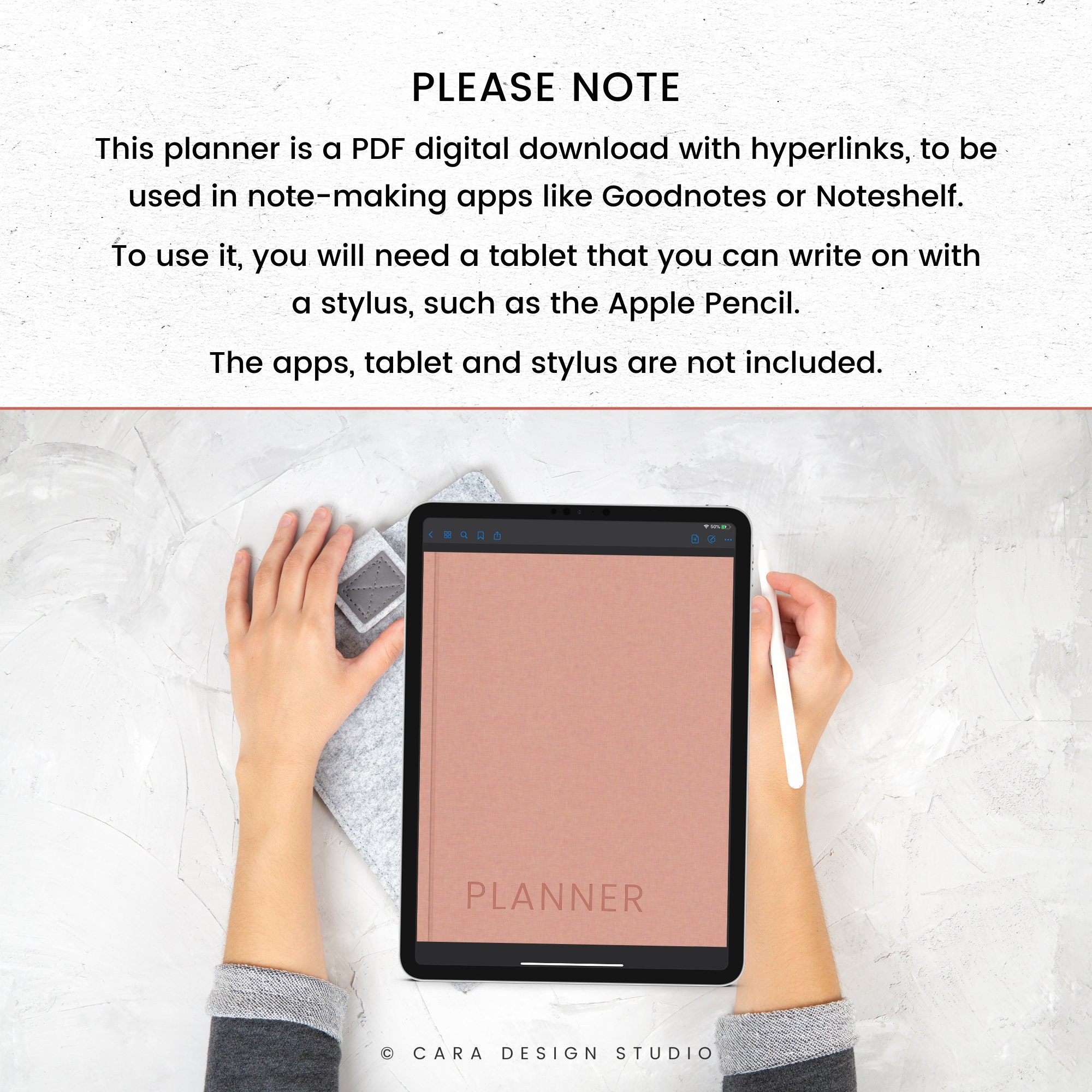 Undated Digital Planner Goodnotes Ipad Planner Minimalist - Etsy