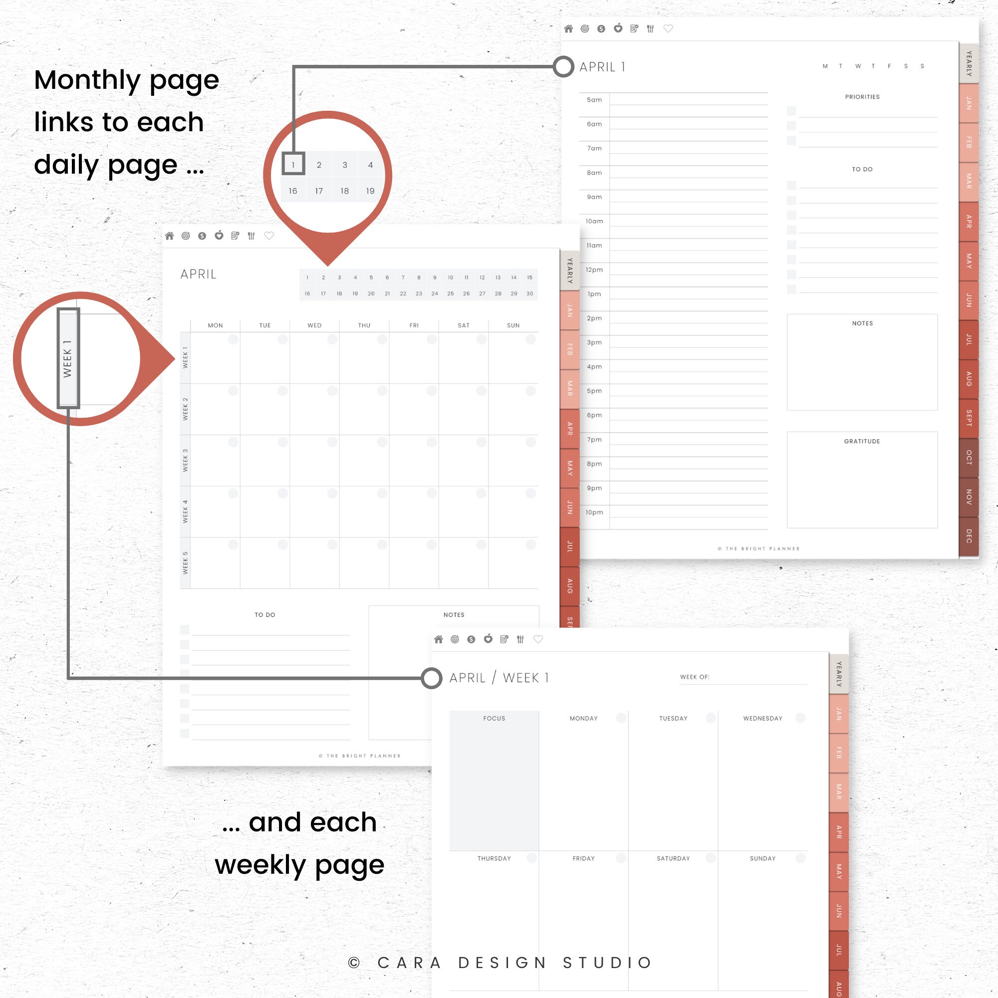 Undated Digital Planner Goodnotes Ipad Planner Minimalist - Etsy