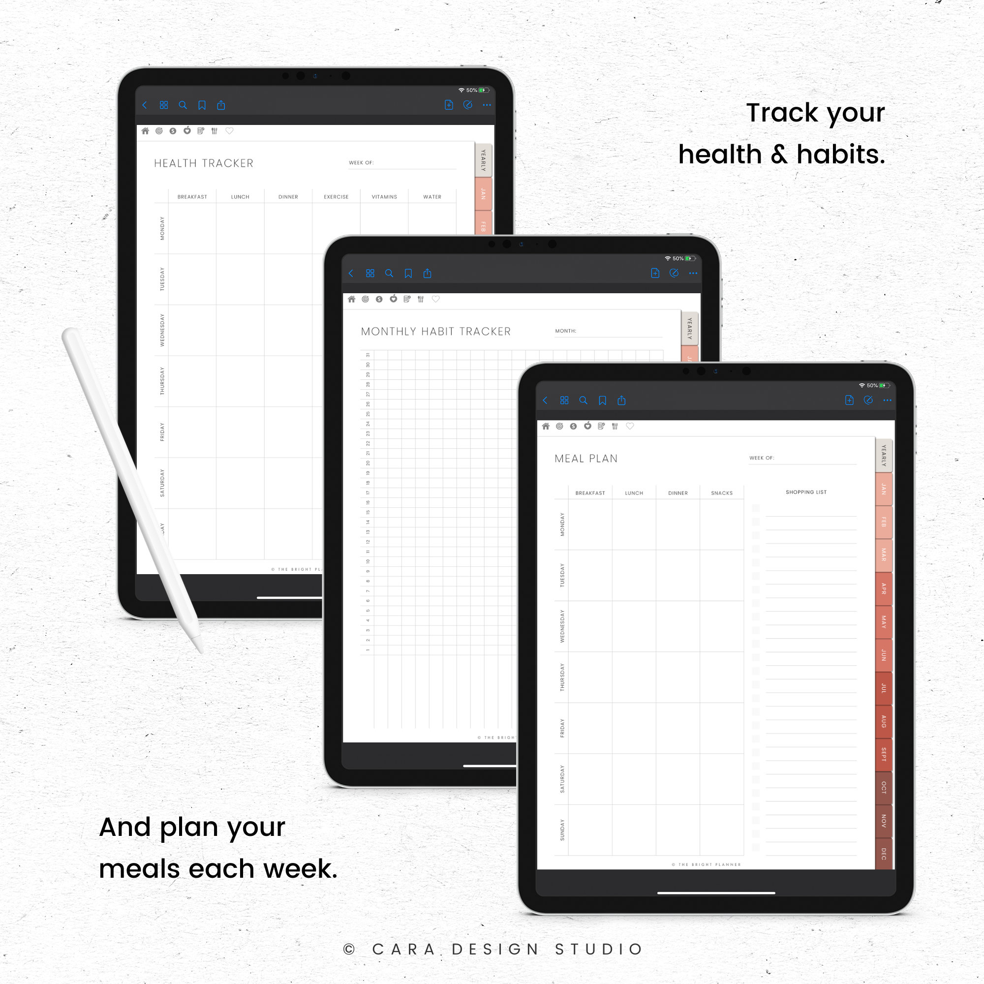 Undated Digital Planner Goodnotes Ipad Planner Minimalist - Etsy