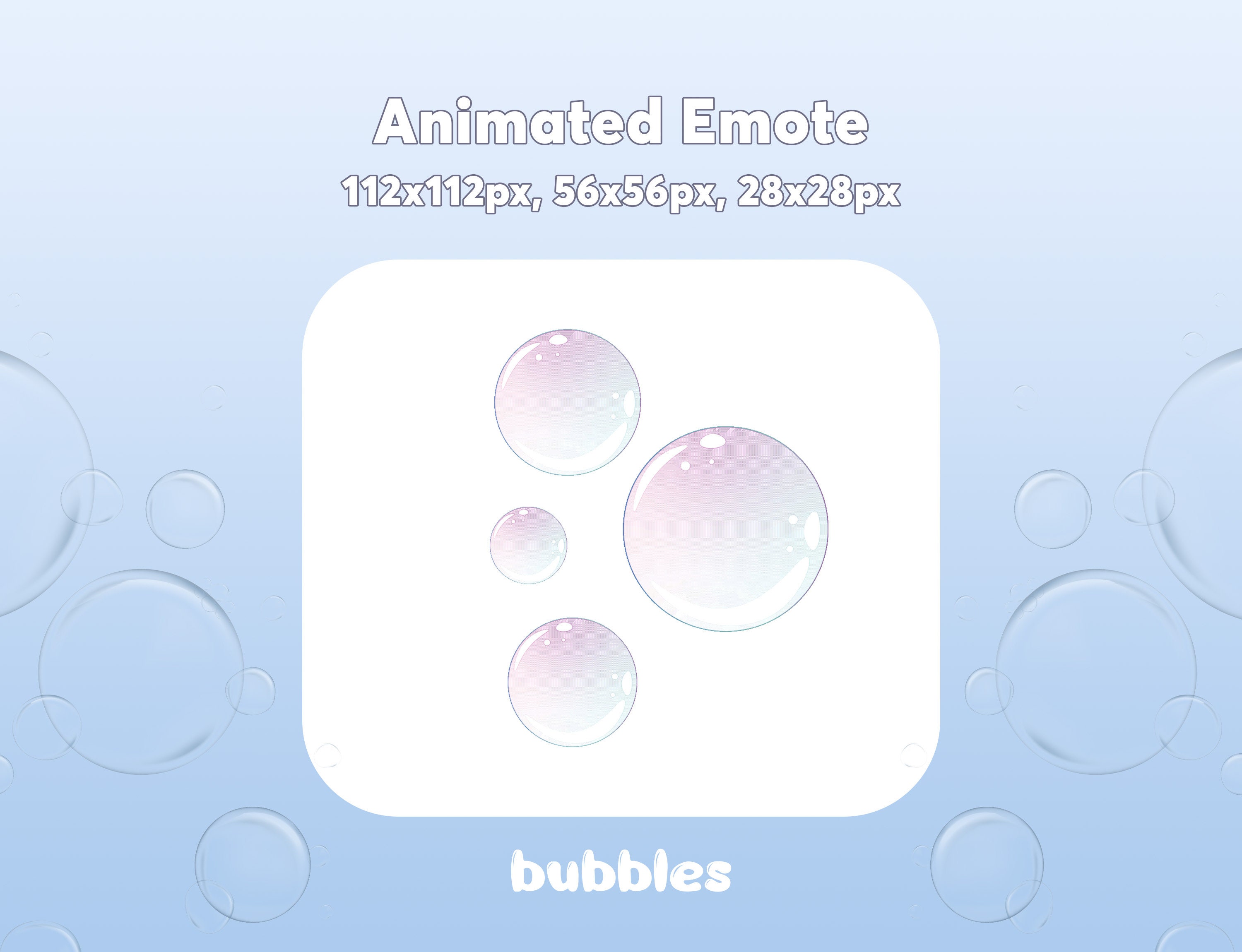 Bubbles - Adorable - Animated Emote / Twitch, Discord - Etsy