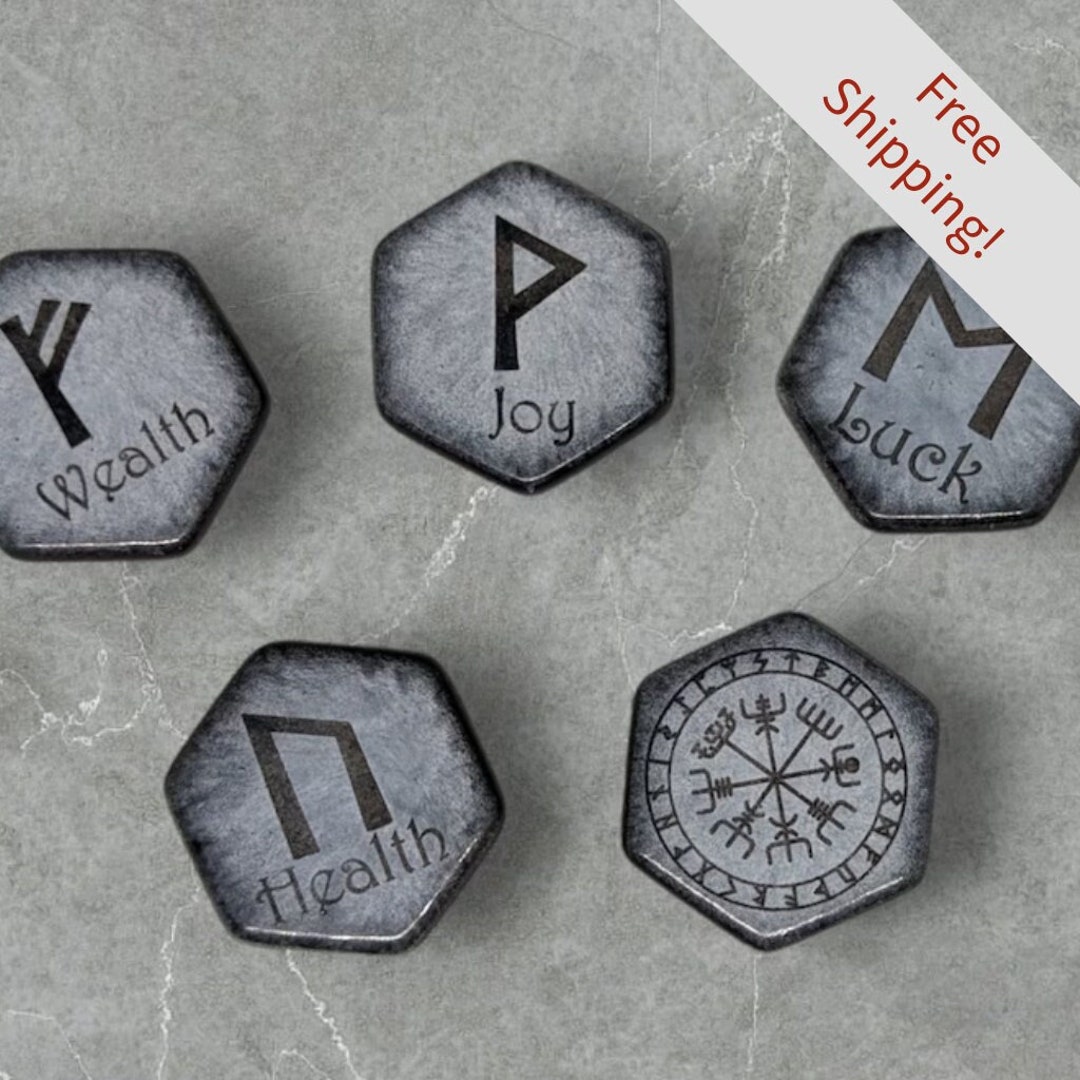 Viking Runes Refrigerator Magnets - Set of 5 Kitchen Magnets, Magnet ...