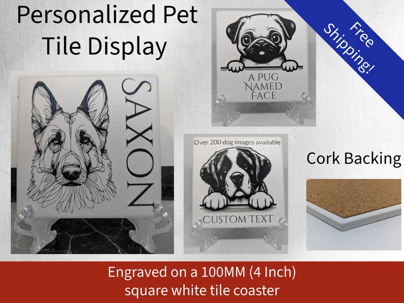 Personalized Pet Tile Display | - Etsy