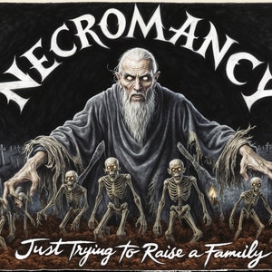 Necromancy D&D Sublimation Art Hi-res PNG File RPG, Tabletop Games Art ...