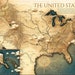 Dark Fantasy USA Map - Map of American State Capitals, Fantasy America ...
