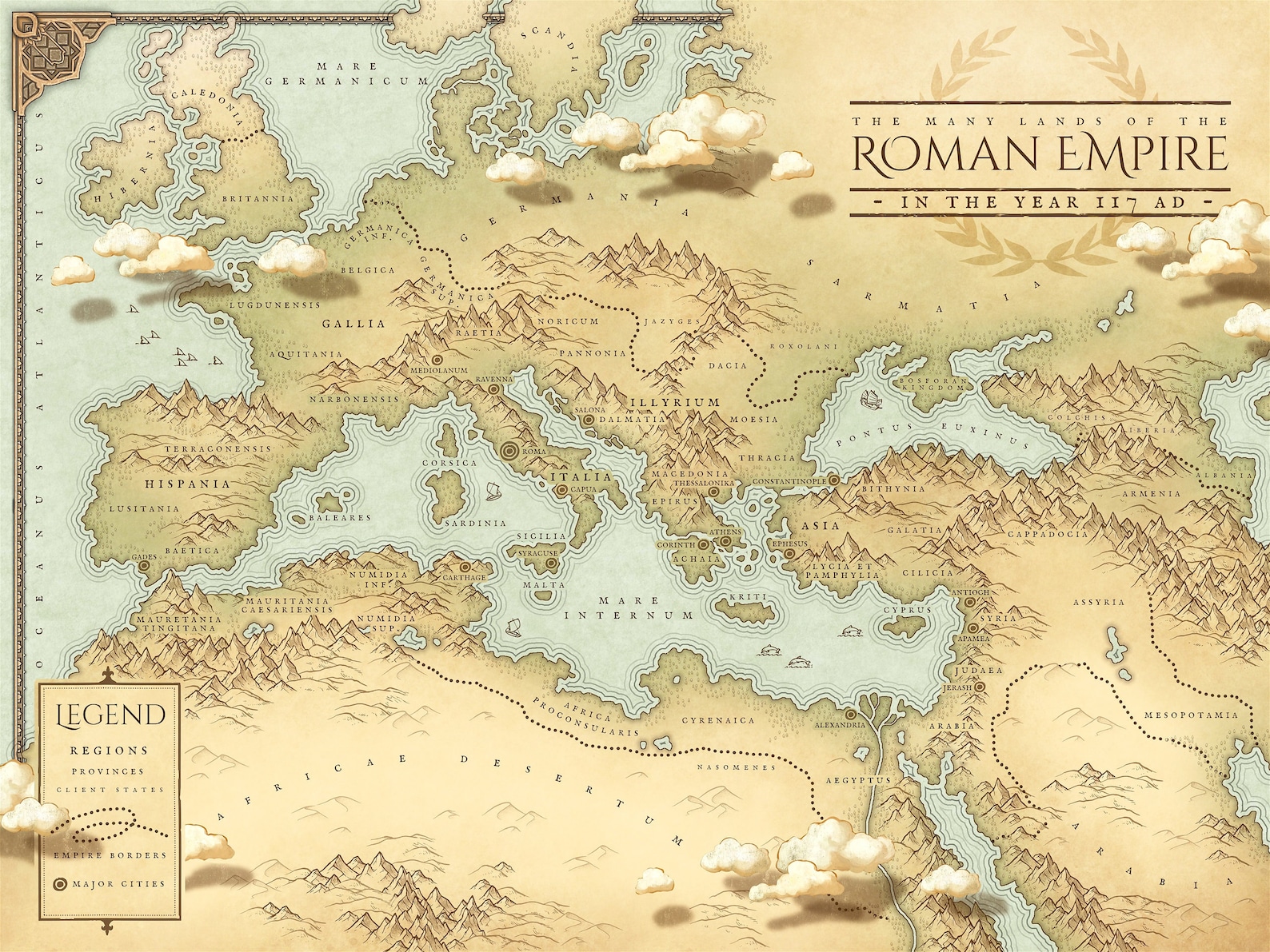 Ancient Rome Map - Roman Empire Map, Classical Rome - Ancient Rome ...