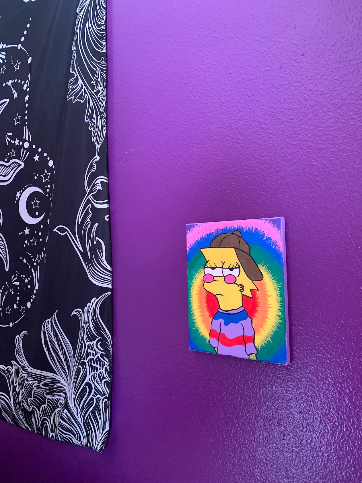 Stoner Hippie Lisa Simpsons Canvas Painting | Etsy Stoner Hippie Lisa Simpsons Canvas Painting | Etsy