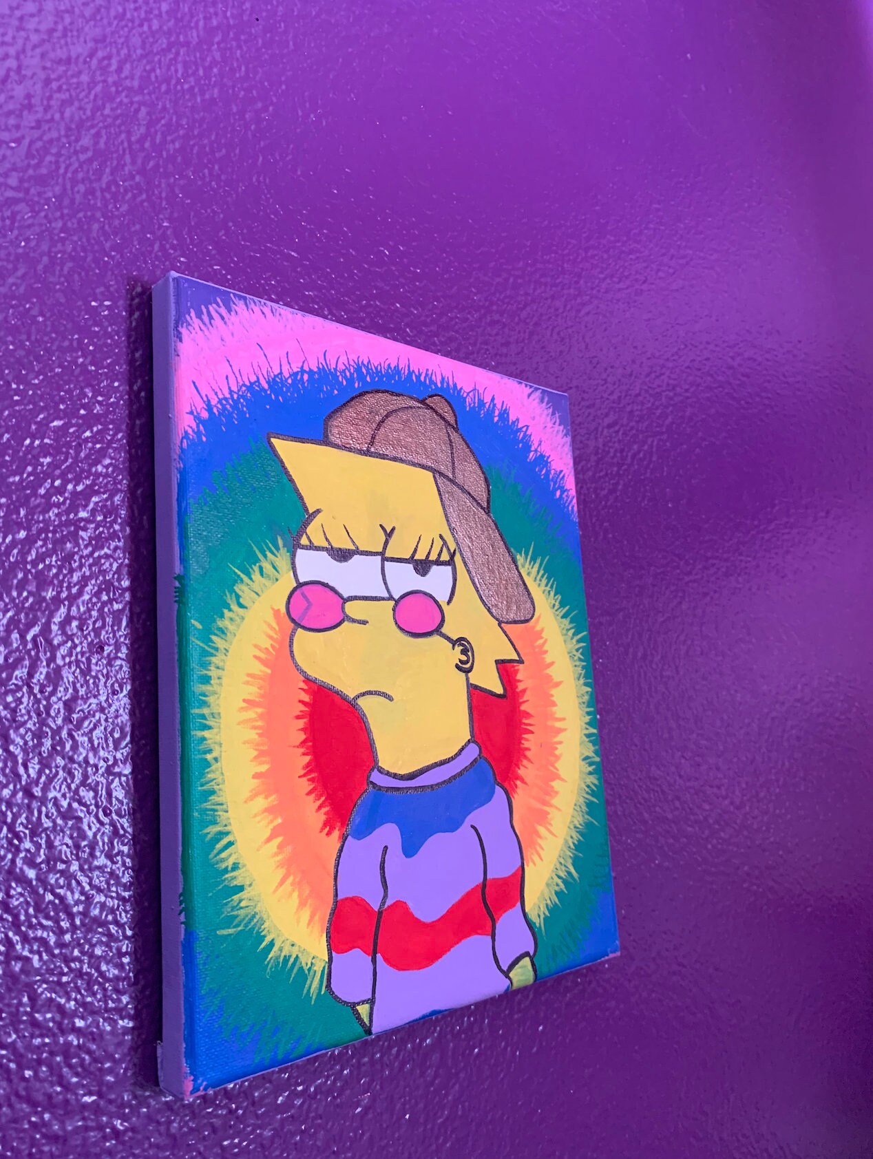 Stoner Hippie Lisa Simpsons Canvas Painting | Etsy Stoner Hippie Lisa Simpsons Canvas Painting | Etsy