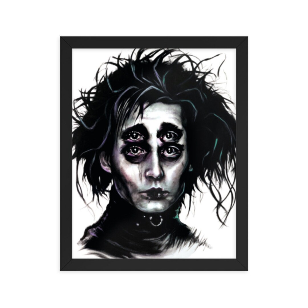 Seeing Double Edward Scissorhands Framed Print - Etsy