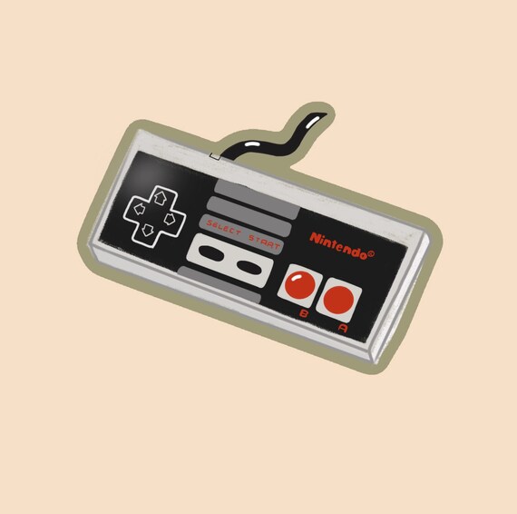 Original Nintendo Controller Weatherproof Sticker Waterproof | Etsy