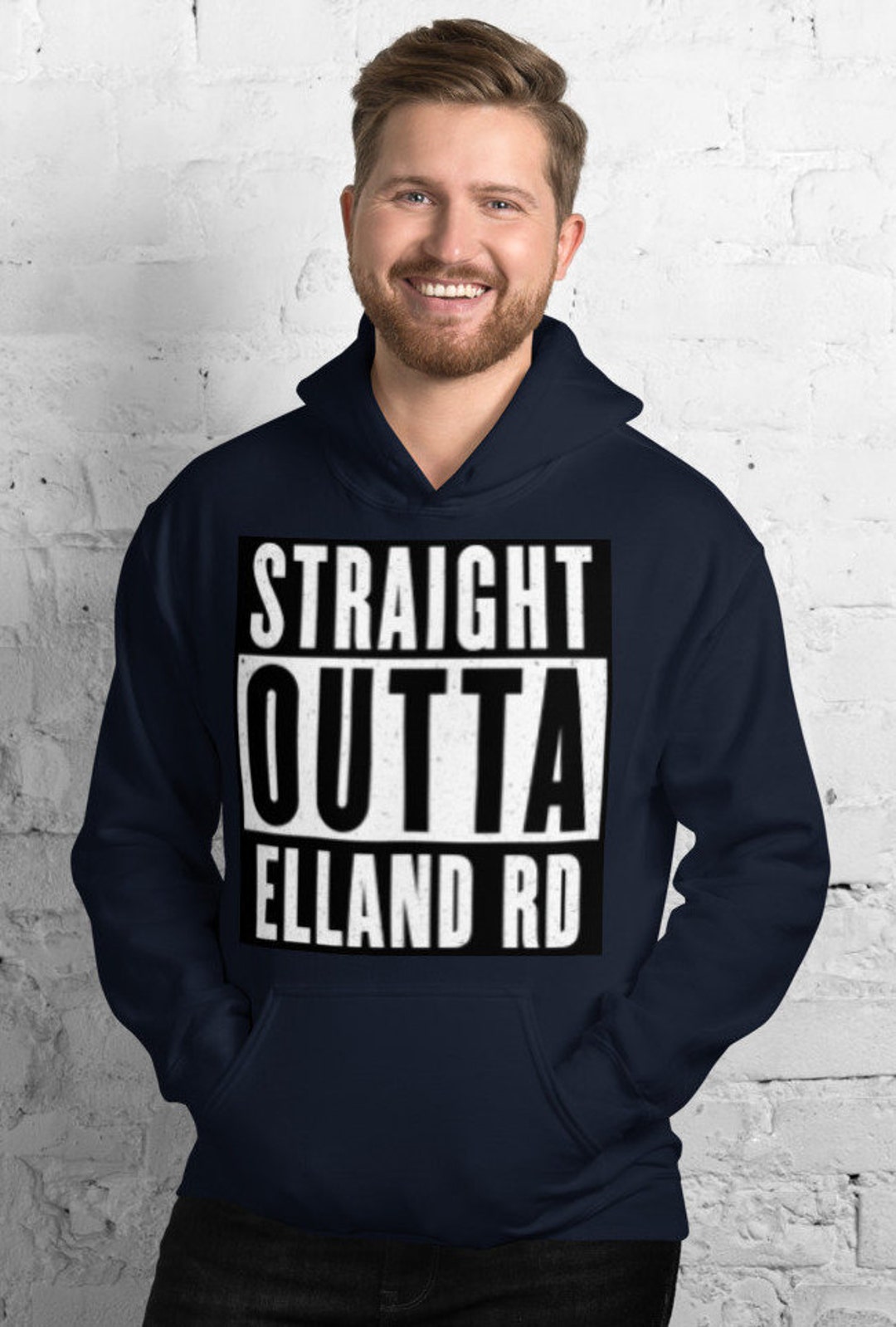 Straight Outta Elland Road, Leeds Fan Hoodie/ Leeds United Fan Gift ...