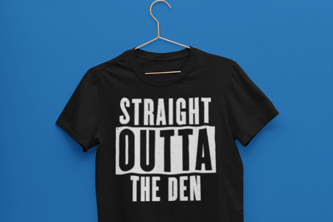Millwall Fan Tshirt, Straight Outta the Den/ Millwall Fan Gift ...