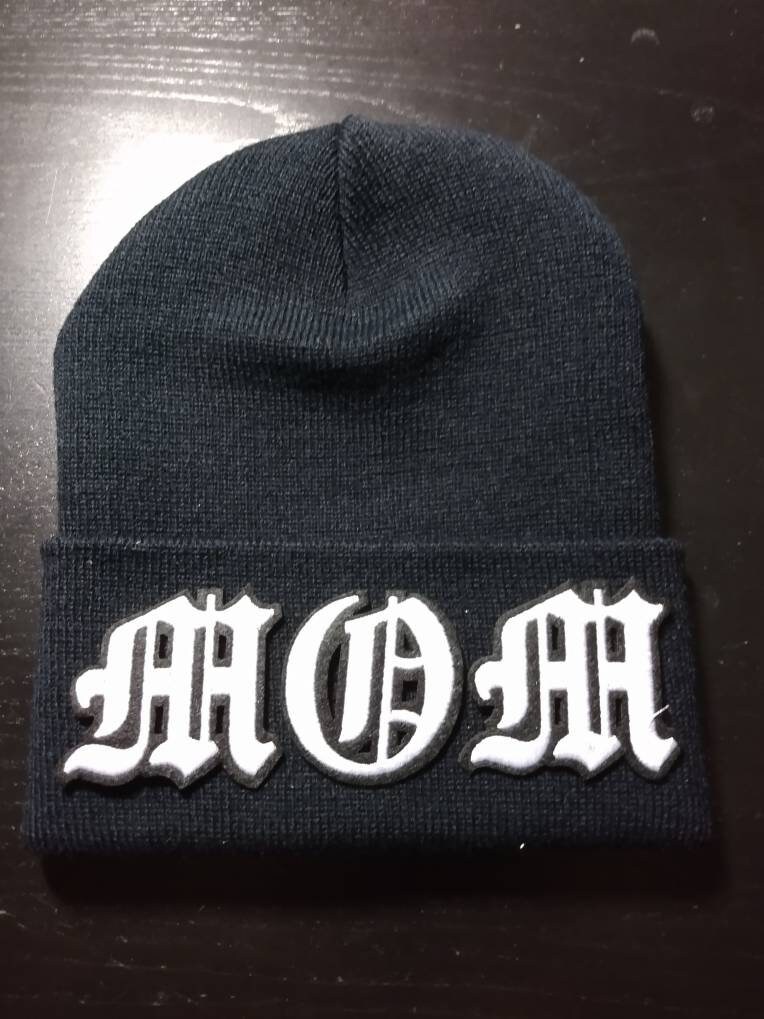 CUSTOM Letter Beanies Old English Letters Initials Names Abbreviations ...