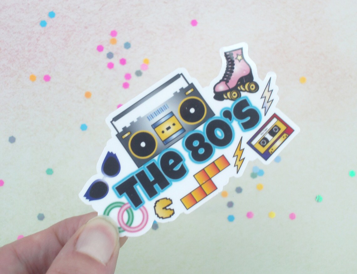 The Eighties Sticker Decade Sticker the 80's Nostalgia - Etsy