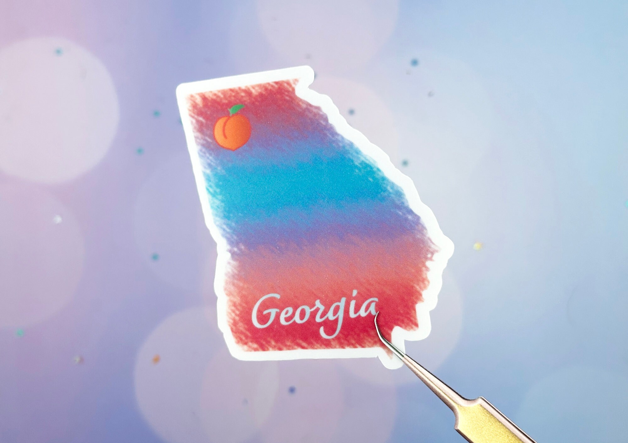 Georgia Sticker for Waterbottle Sticker, State Sticker, Georgia Decal ...