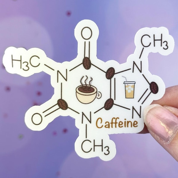 Coffee and Caffeine Stickers - Etsy