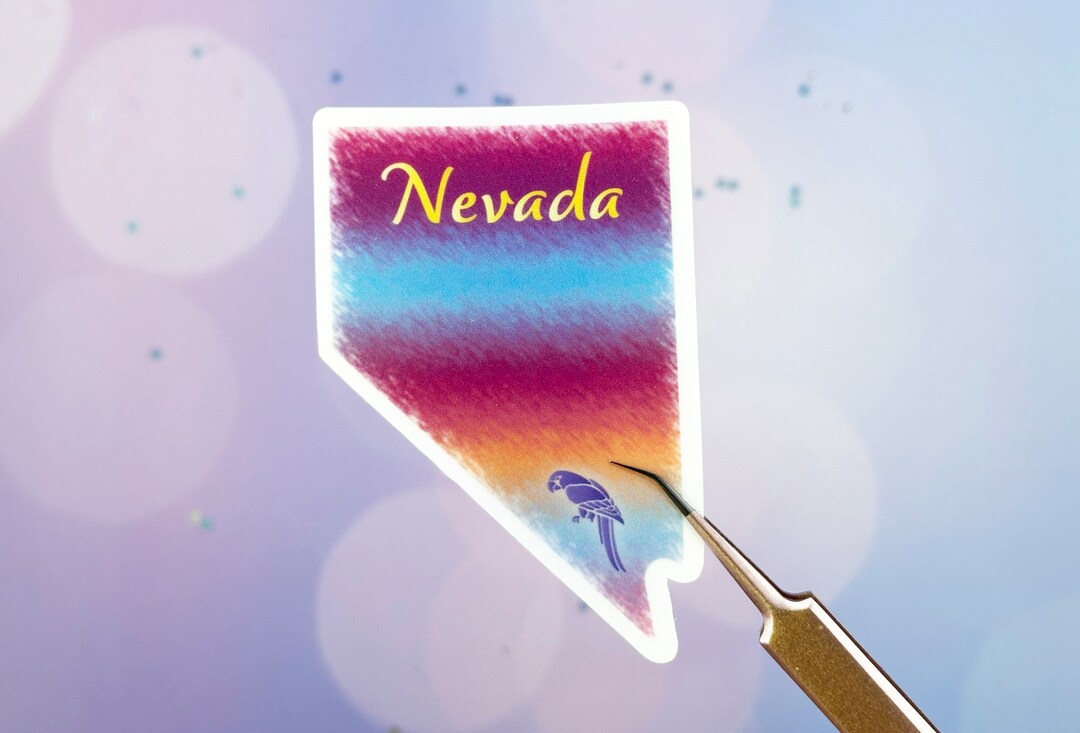 Nevada Sticker for Waterbottle Sticker, State Sticker, Nevada Decal ...