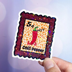 Chili Pepper Sticker for Waterbottle, Chili Pepper Decal for Laptop ...