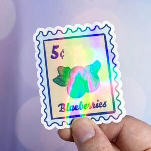 Blueberry Sticker, Fruit Sticker, Sticker for Waterbottle, Blueberry ...