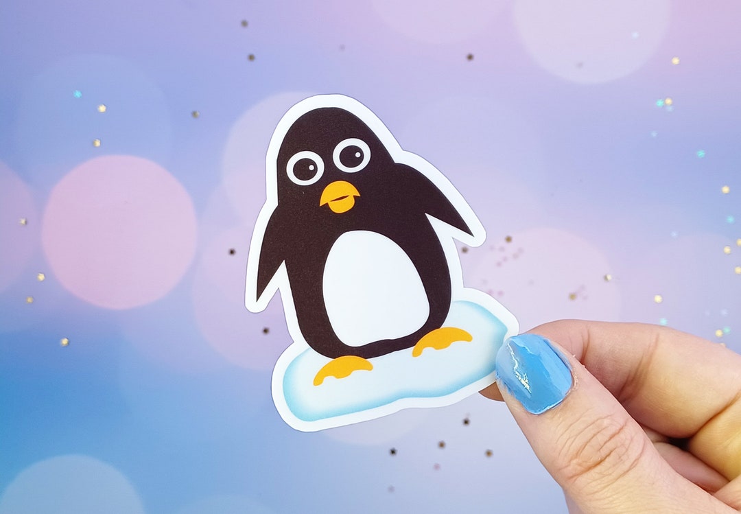 Penguin Sticker, Penguin Lover Gift, Bird Art, Penguin Gifts for Kids ...