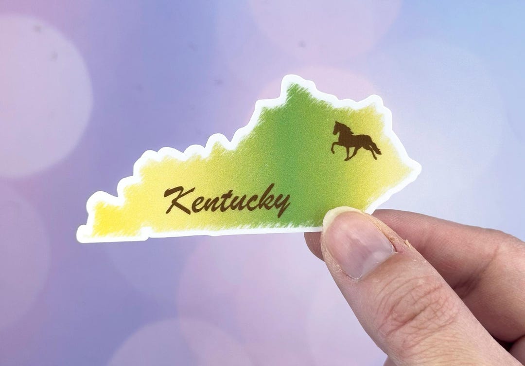Kentucky Sticker for Waterbottle Sticker, State Sticker, Kentucky Decal ...
