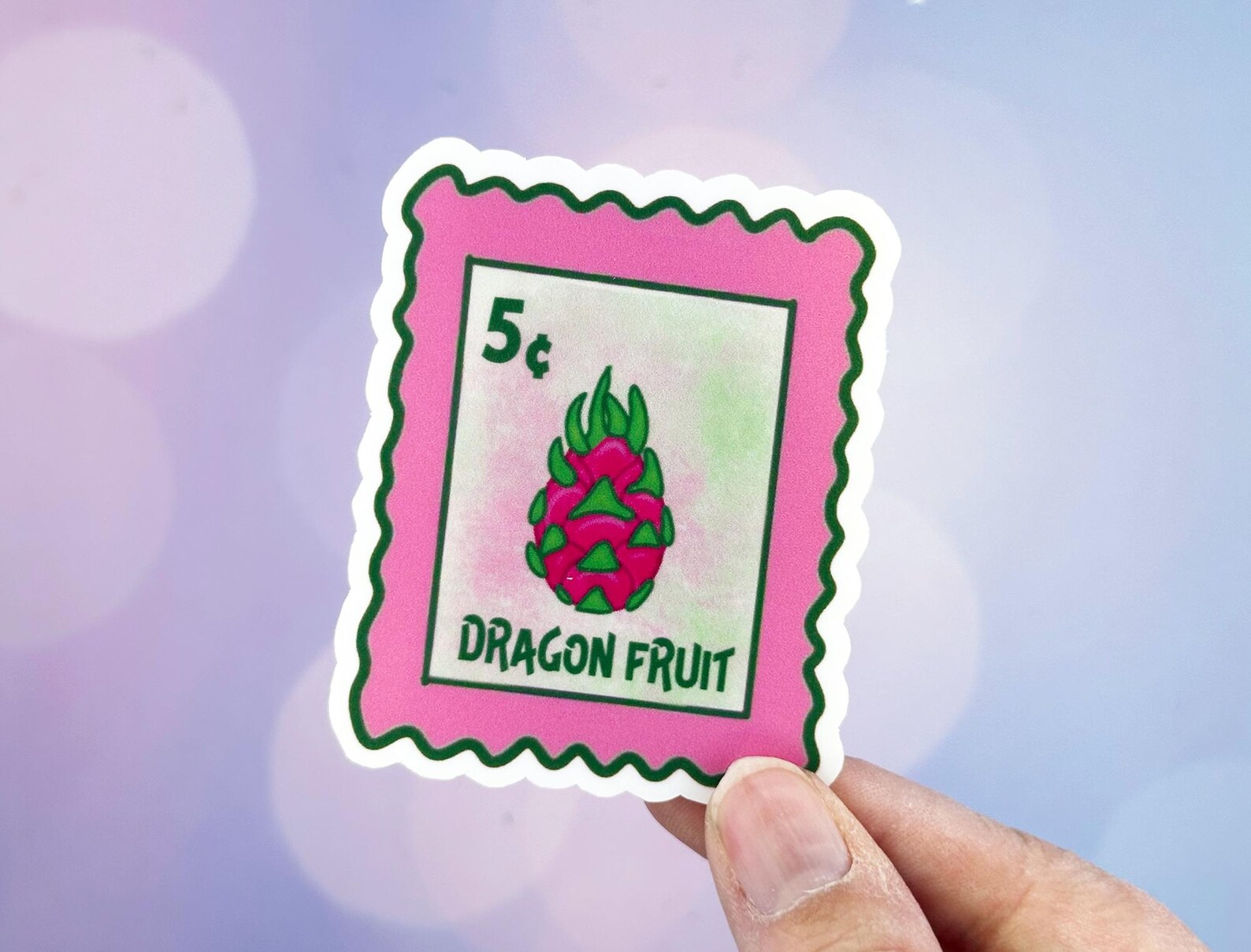 Dragon Fruit Sticker, Fruit Sticker, Sticker for Waterbottle, Dragon ...